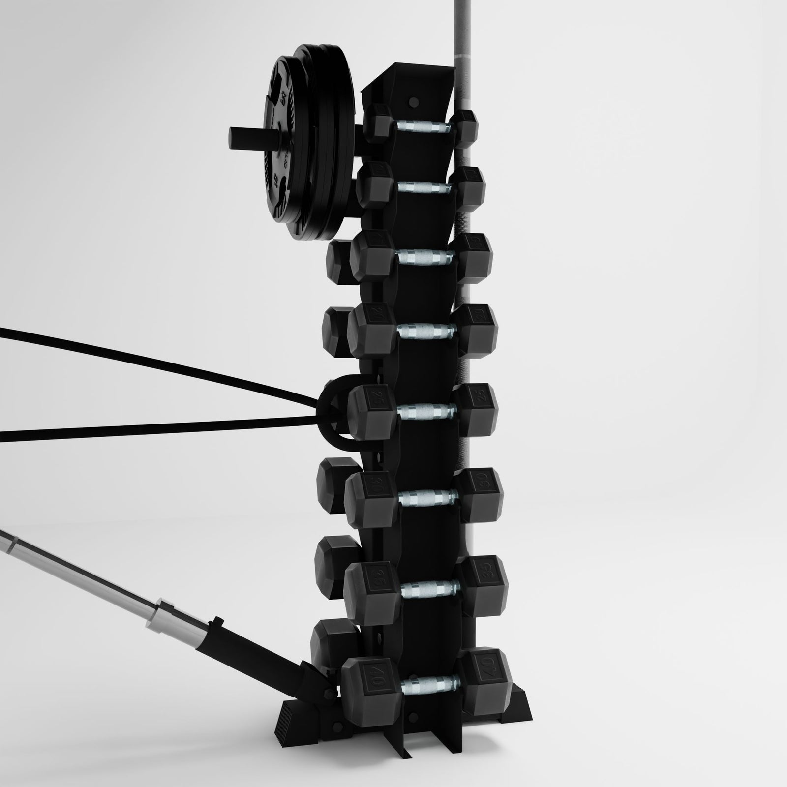 8-Tier Vertical Dumbbell Rack | Synergy Custom Fitness
