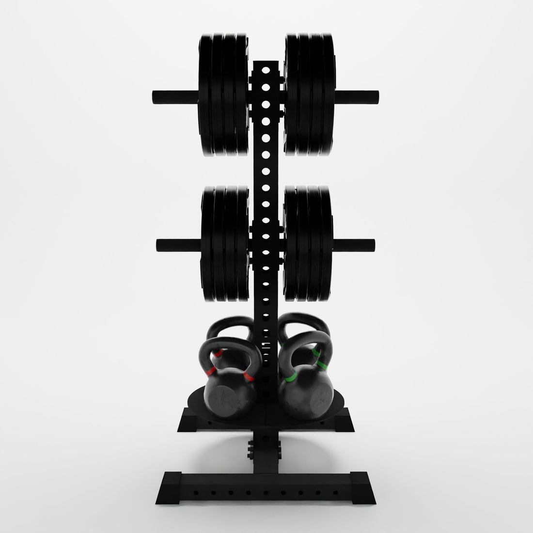 Vertical Plate & Kettlebell Storage Rack | Synergy Custom Fitness