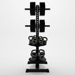 Vertical Plate & Kettlebell Storage Rack | Synergy Custom Fitness