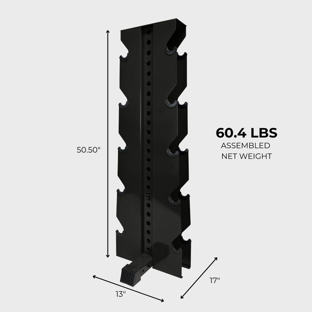 Alpha Elite | 5-Tier Vertical Dumbbell Rack