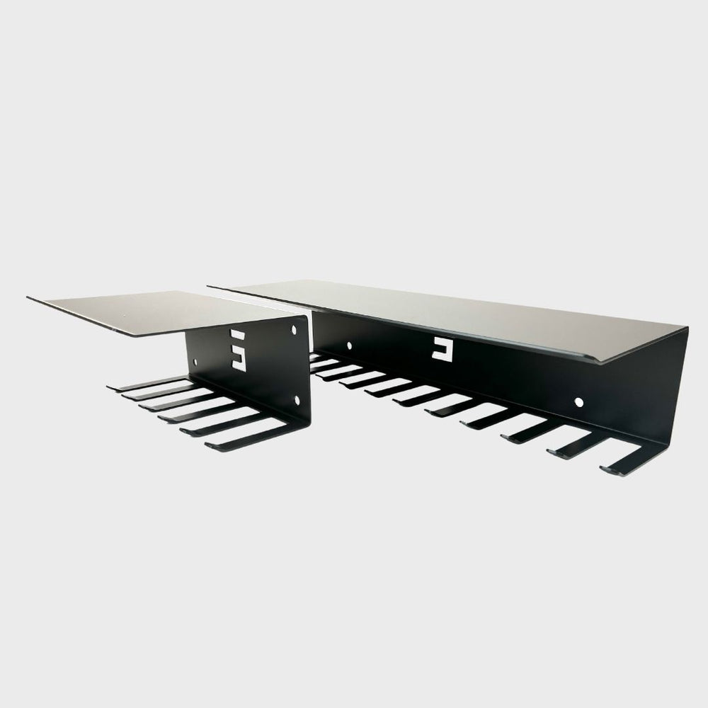Wall Mount Accessory Hanger with Shelf