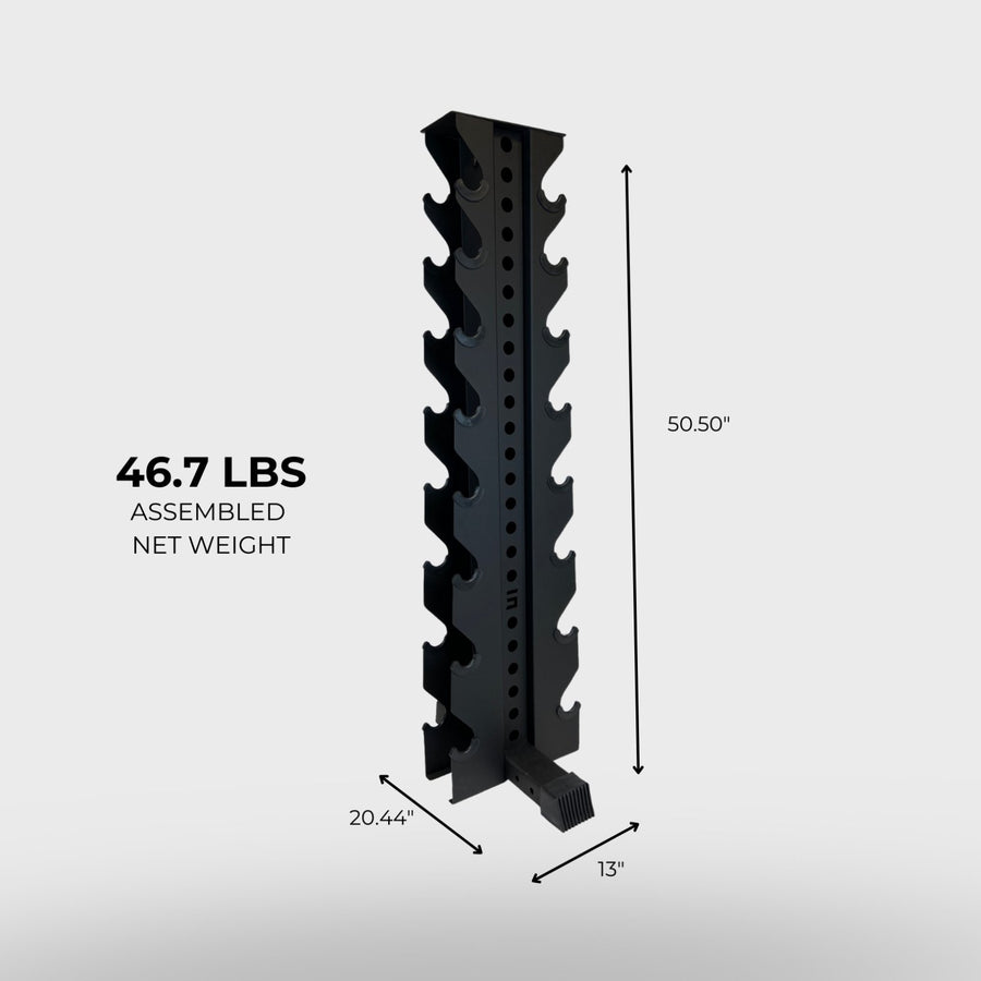 Alpha | 8-Tier Vertical Dumbbell Rack